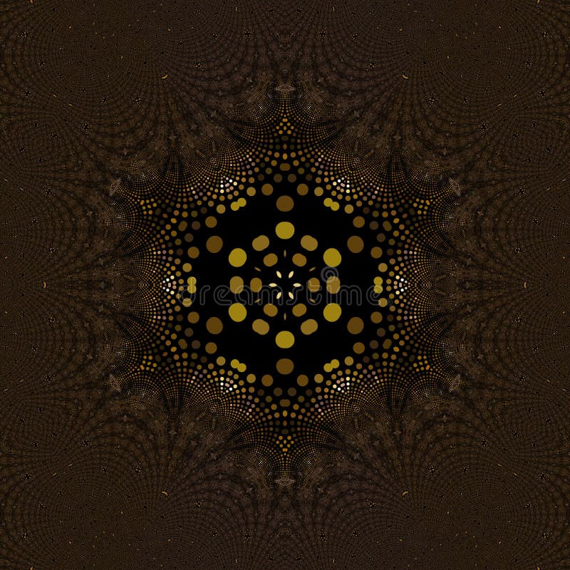 Dot Matrix Shapes and Blurs Abstract Background Stock Illustration ...