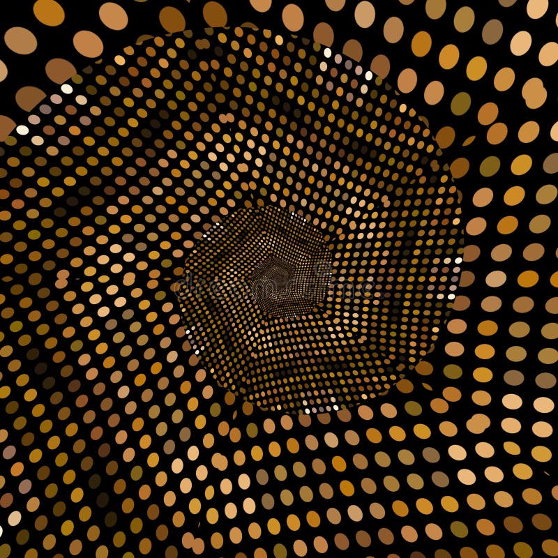 Dot Matrix Shapes and Blurs Abstract Background Stock Illustration ...