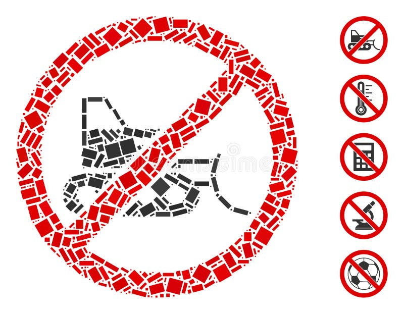 Dot Mosaic No Bulldozer stock illustration. Illustration of machine ...