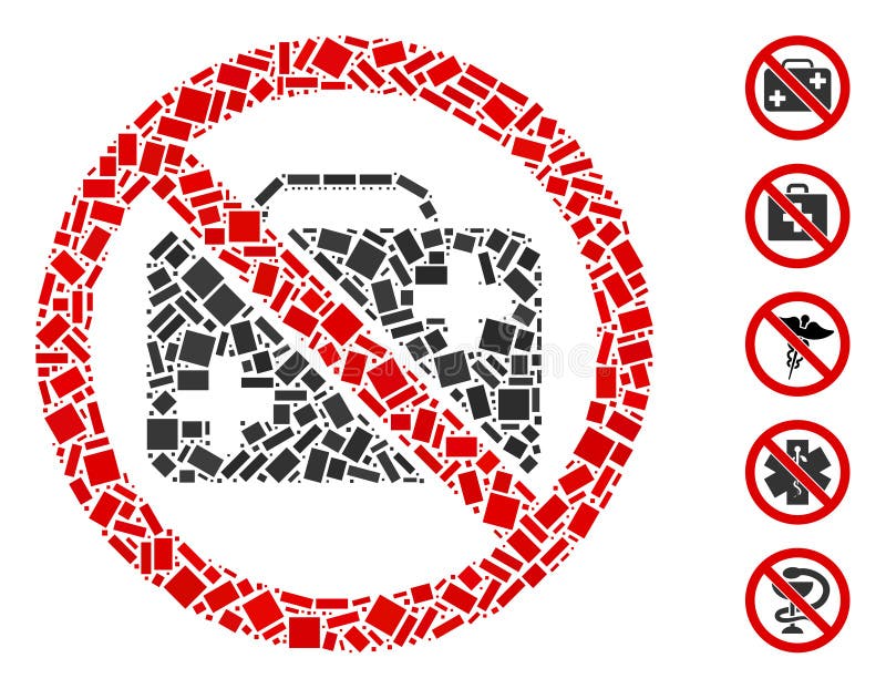 Dot Mosaic No First-Aid Case Stock Illustration - Illustration of ...