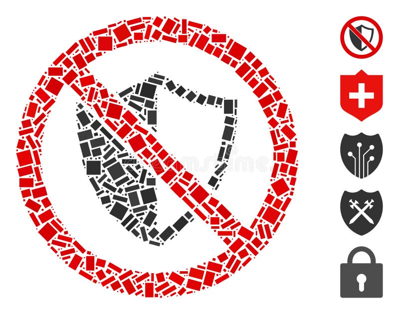 Dot Mosaic No Shield stock illustration. Illustration of abstraction ...