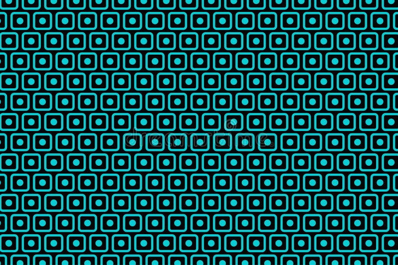Dot in Outline Square Seamless Pattern Stock Vector - Illustration of ...