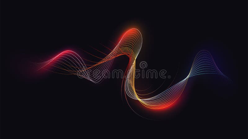 Dot Particle Tech Dynamic Wave Background Stock Vector - Illustration ... Dot Particle Tech Dynamic Wave Background Stock Vector - Illustration ...