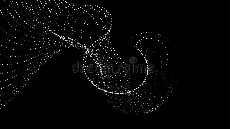 Dot particles sound wave stock vector. Illustration of effect - 220832843