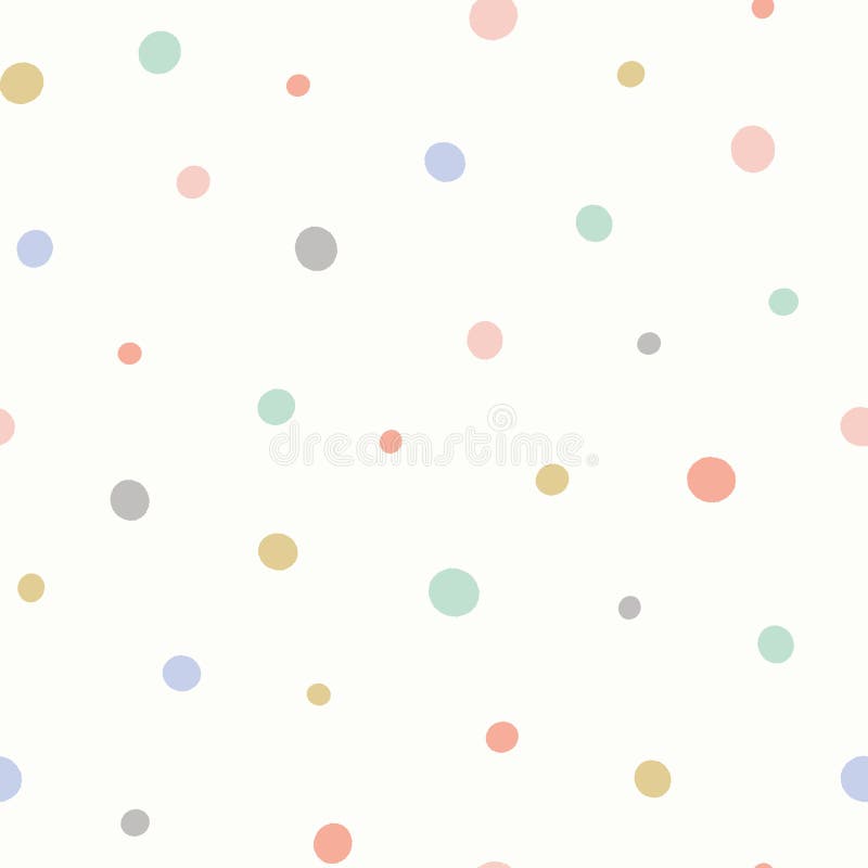 Dot Pattern Background. Vector Polka Dot Seamless Repeat Design of ...