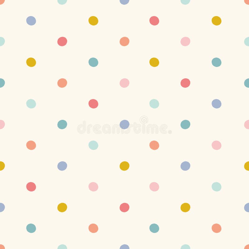 Dot Pattern Background. Vector Polka Dot Seamless Repeat Design of ...