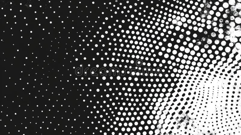 Dot Patterns in Black and White Stock Illustration - Illustration of ...