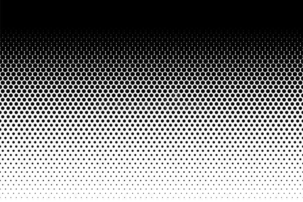 Dot Perforation Texture. Dots Halftone Seamless Pattern. Fade Shade ...