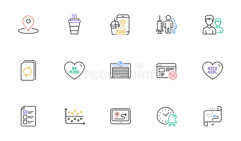 Dot Plot, Couple and Update Document Line Icons for Website, Printing ...