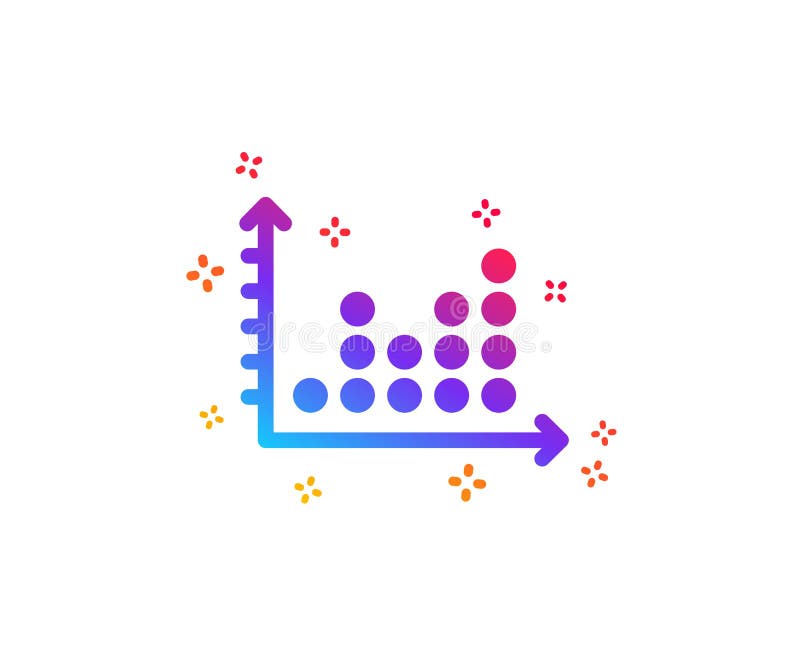 Dot Plot Graph Icon. Presentation Chart Sign. Vector Stock Vector ...
