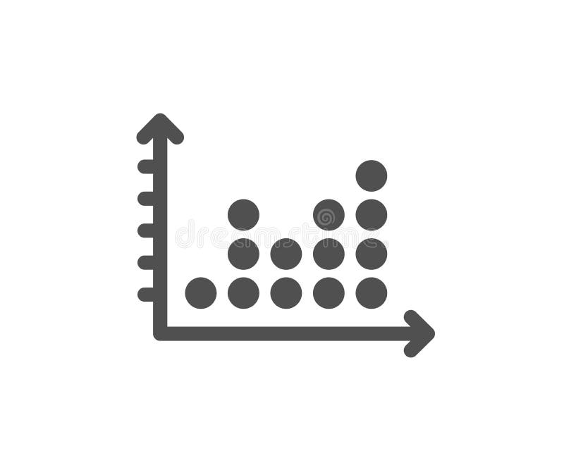 Dot Plot Graph Icon. Presentation Chart Sign. Vector Stock Vector ...