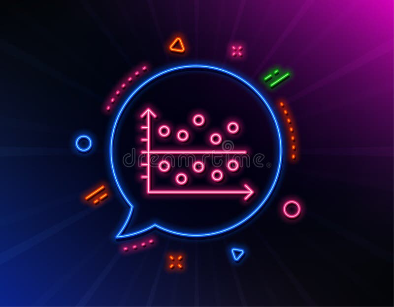 Dot Plot Graph Line Icon. Presentation Chart Sign. Vector Stock Vector ...