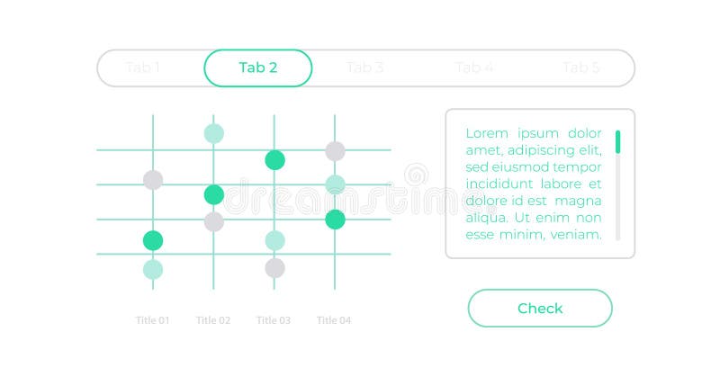 Dot Plot Ui Element Template Stock Vector Illustration Of Button Website 262175120
