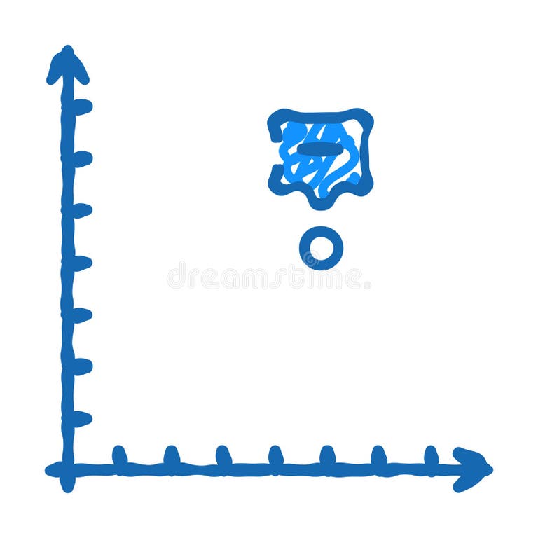Dot Plot Visualization Icon Doodle Illustration Stock Vector ...