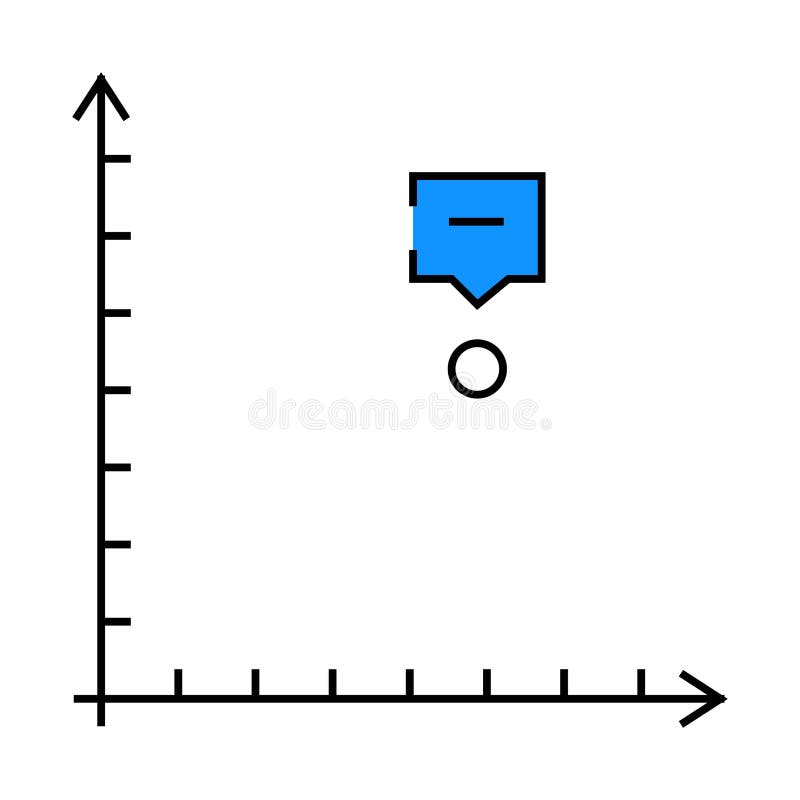 Dot Plot Visualization Icon Color Illustration Stock Vector ...