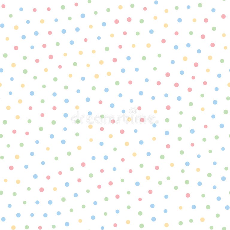 Dot Polka Seamless Pattern. Calm Spring Abstract Background with Small ...