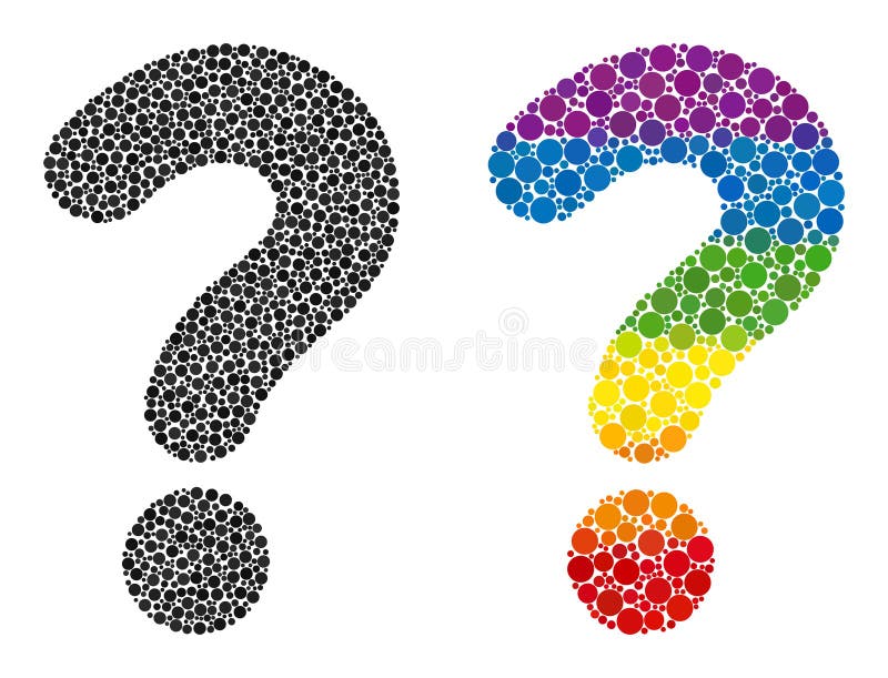 3d Rainbow Question Mark