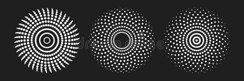 Dot Radial Pattern Halftone, Downloads Circular Dots Progress Motion ...