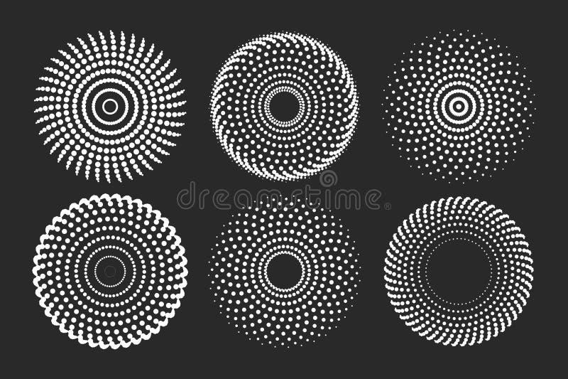 Dot Radial Pattern Halftone, Downloads Circular Dots Progress Motion ...