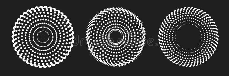Dot Radial Pattern Halftone, Downloads Circular Dots Progress Motion ...