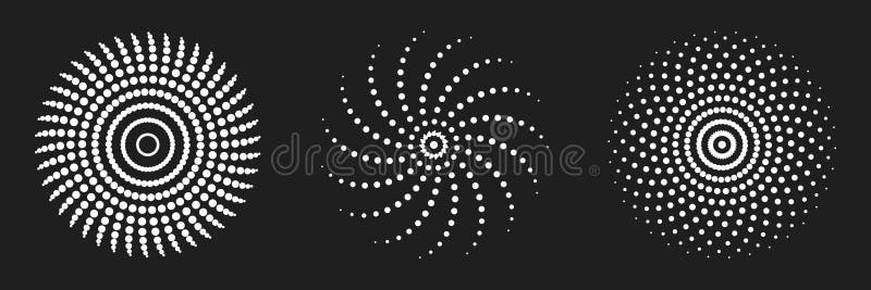 Dot Radial Pattern Halftone, Downloads Circular Dots Progress Motion ...