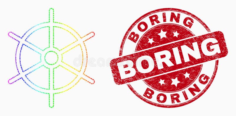 Grunge BORING Rectangle Stamp Stock Vector - Illustration of mark ...