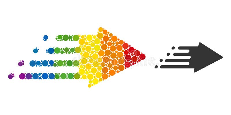 Dot Speed Process Mosaic Icon of Bright Spheric Dots Stock Vector ...