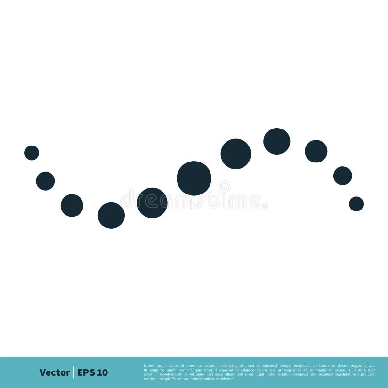 Dot of Spin Wave Icon Vector Logo Template Illustration Design. Vector ...