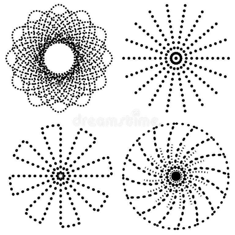 Dot Spirals stock vector. Illustration of magic, hypnosis - 5792038