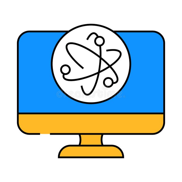 Dot Technology Quantum Icon Color Illustration Stock Vector ...