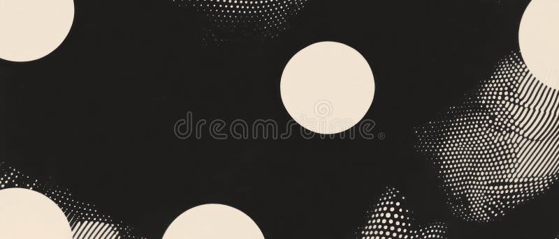 Dot Texture Overlay Creates Circular Patterns on Black Background for ...