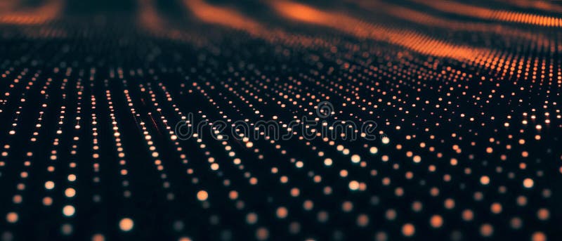 Dot Texture Overlay with Geometric Grid on a Black Background ...