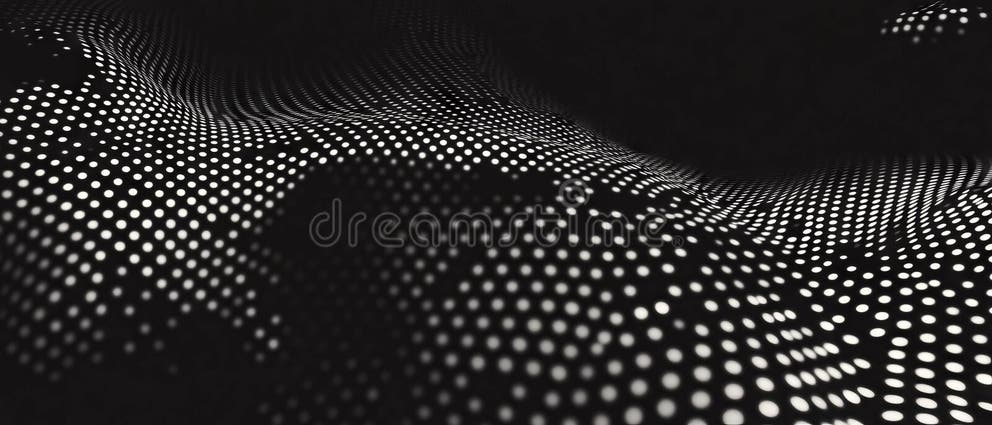 Dot Texture Overlay with Large Dots on a Bold Pattern Against a Black ...