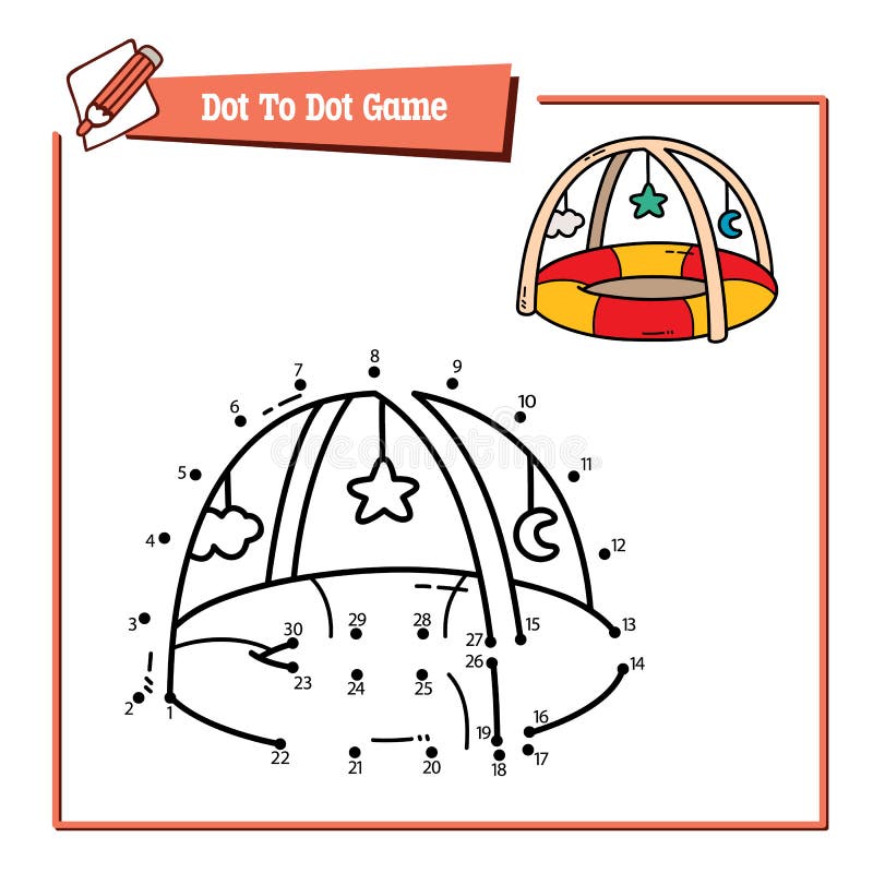 Dot To Dot with Doodle Development Mat Stock Vector - Illustration of ...