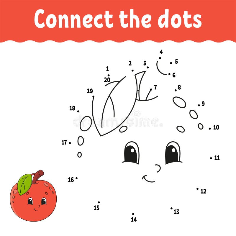 Coloring Book Dot Dot Apple Stock Illustrations – 149 Coloring Book Dot ...