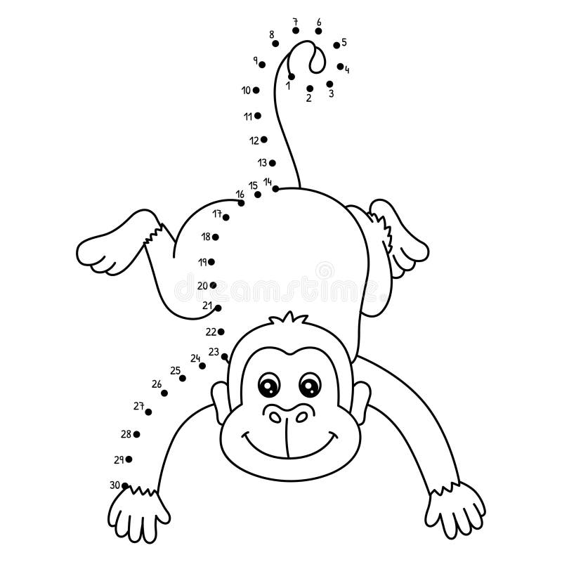 Monkey Dot To Stock Illustrations – 87 Monkey Dot To Stock ...