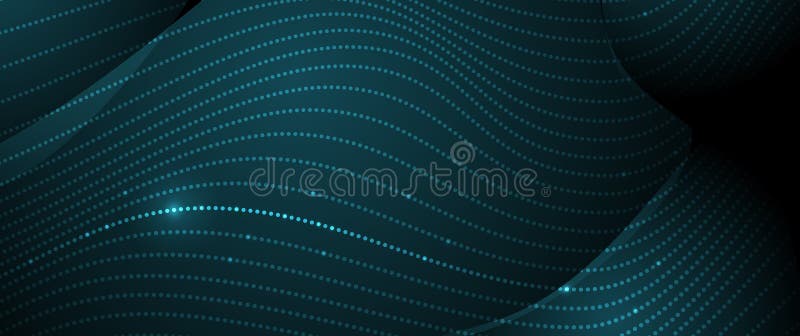 Vector Abstract Dynamic, Wave - Flow Mesh Particles Pattern and Dot on ...