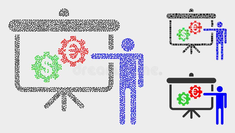 Dot Vector Financial Engine Presentation Icons Stock Vector ...