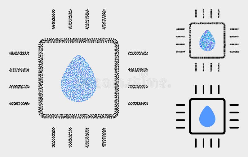 Dot Vector Liquid Processor Icons Stock Vector - Illustration of mosaic ...