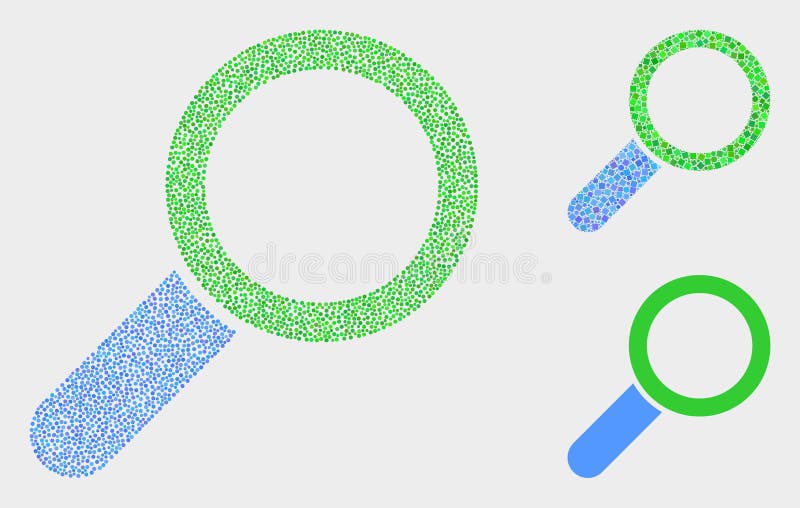 Dot Vector Magnifier Tool Icons Stock Vector - Illustration of ...