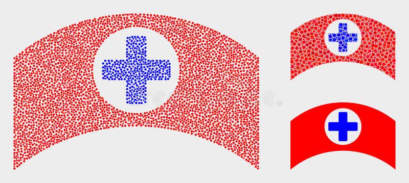 Dot Vector Medical Cap Icons Stock Vector - Illustration of pattern ...