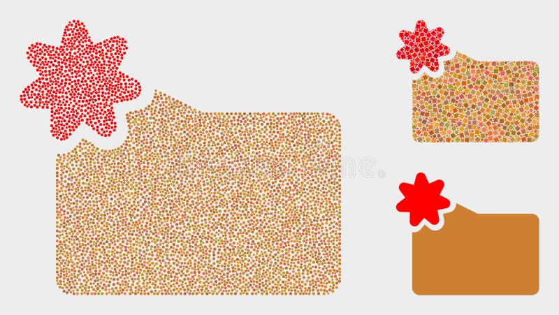 Dot Vector New Folder Icons Stock Vector - Illustration of pictogram ...