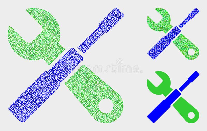 Vector Setup Tools Icon and Grunge Work Permit Stamp Seal Stock Vector ...