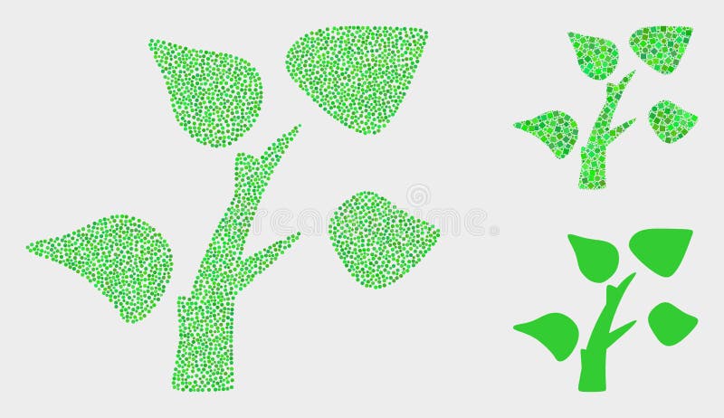 Dot Vector Tree Plant Icons Stock Vector - Illustration of nature ...