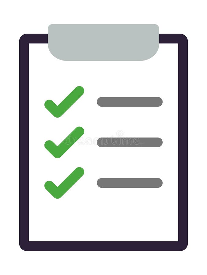 Clipboard Icon. Task Line Icon Symbol Vector Illustration. Document ...