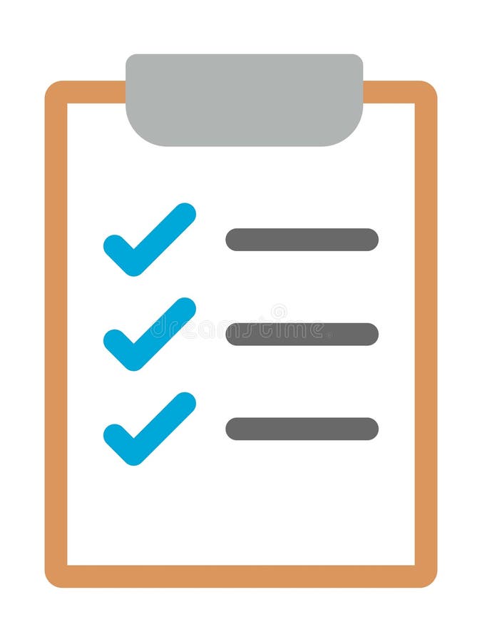 Clipboard Icon. Task Line Icon Symbol Vector Illustration. Document ...