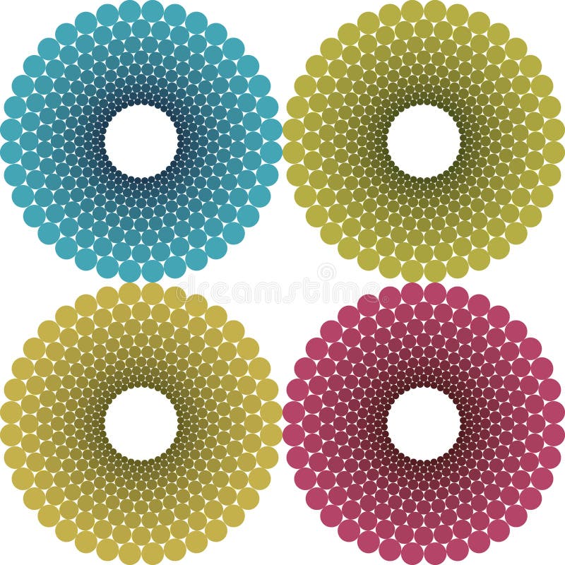 Dots Abstract Background Vector Illustration on a White Background ...