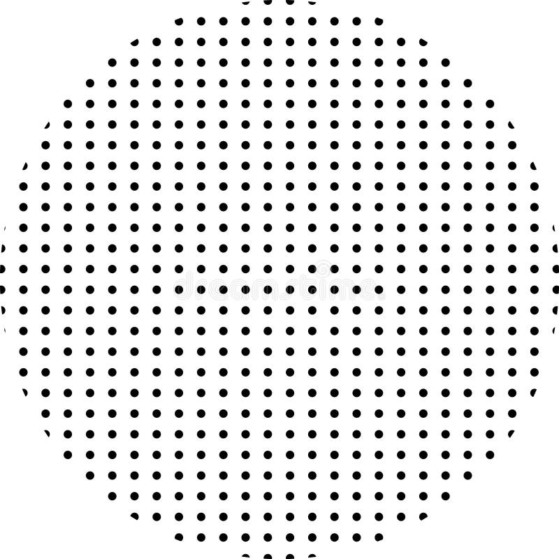 Dots Array in Form of Circle Stock Vector - Illustration of detail ...