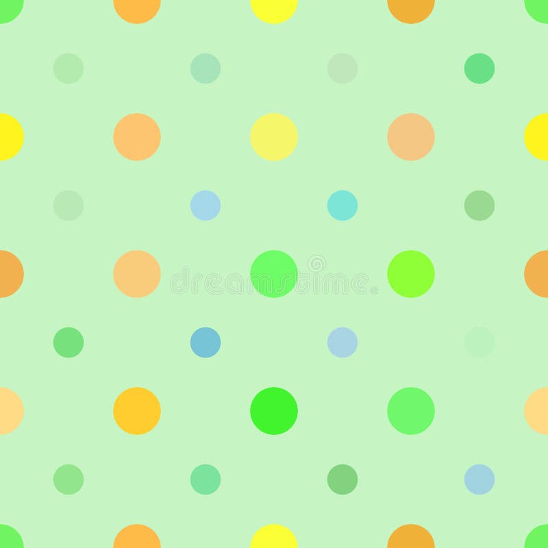 Green and Blue Seamless Dots and Circle Pattern Stock Vector ...