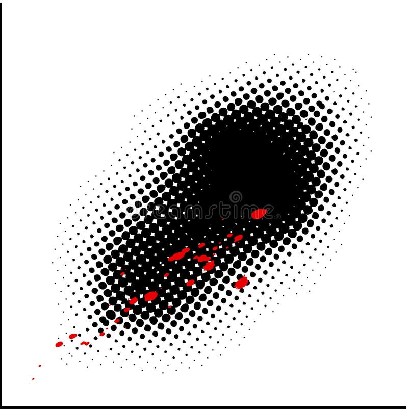 Abstract Red Particle Scatter on White Background Stock Illustration ...